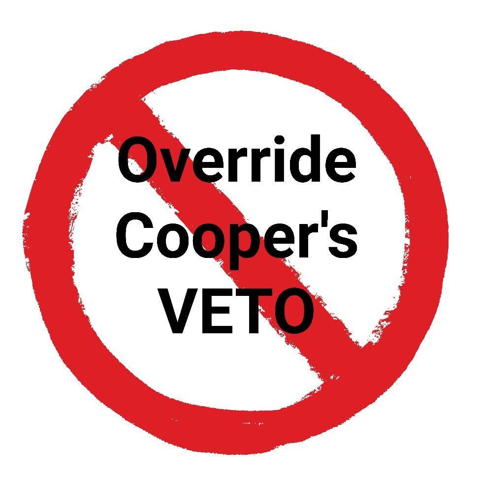Vote on Overriding Cooper’s Veto of HB 574 and HB 808 Rescheduled ...